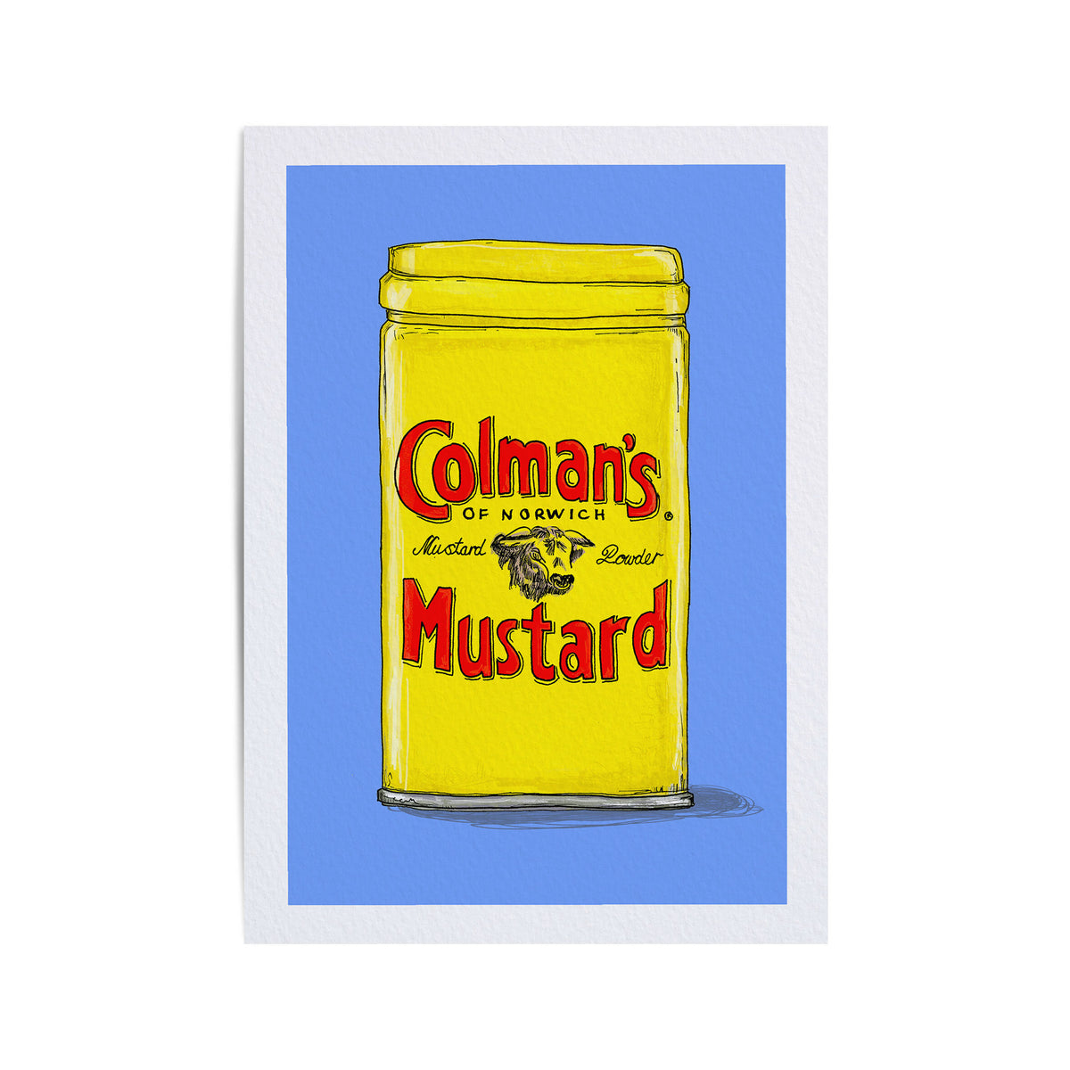 Coleman's Mustard Art Print – natdraws